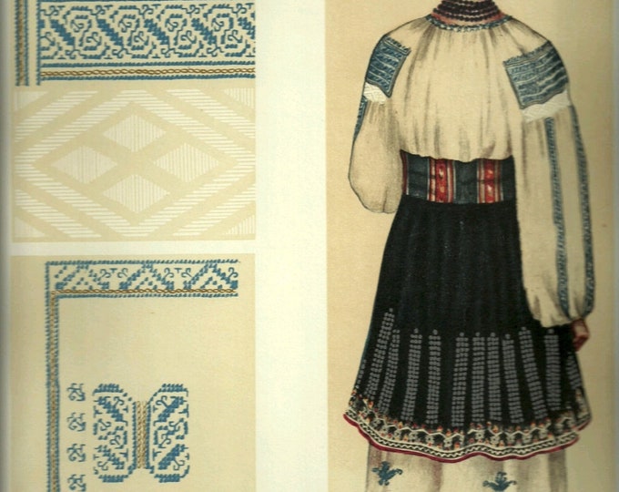Vintage Romanian Blouse Pattern Book Scheme Embroidery; 54 Pages; 1971 ...
