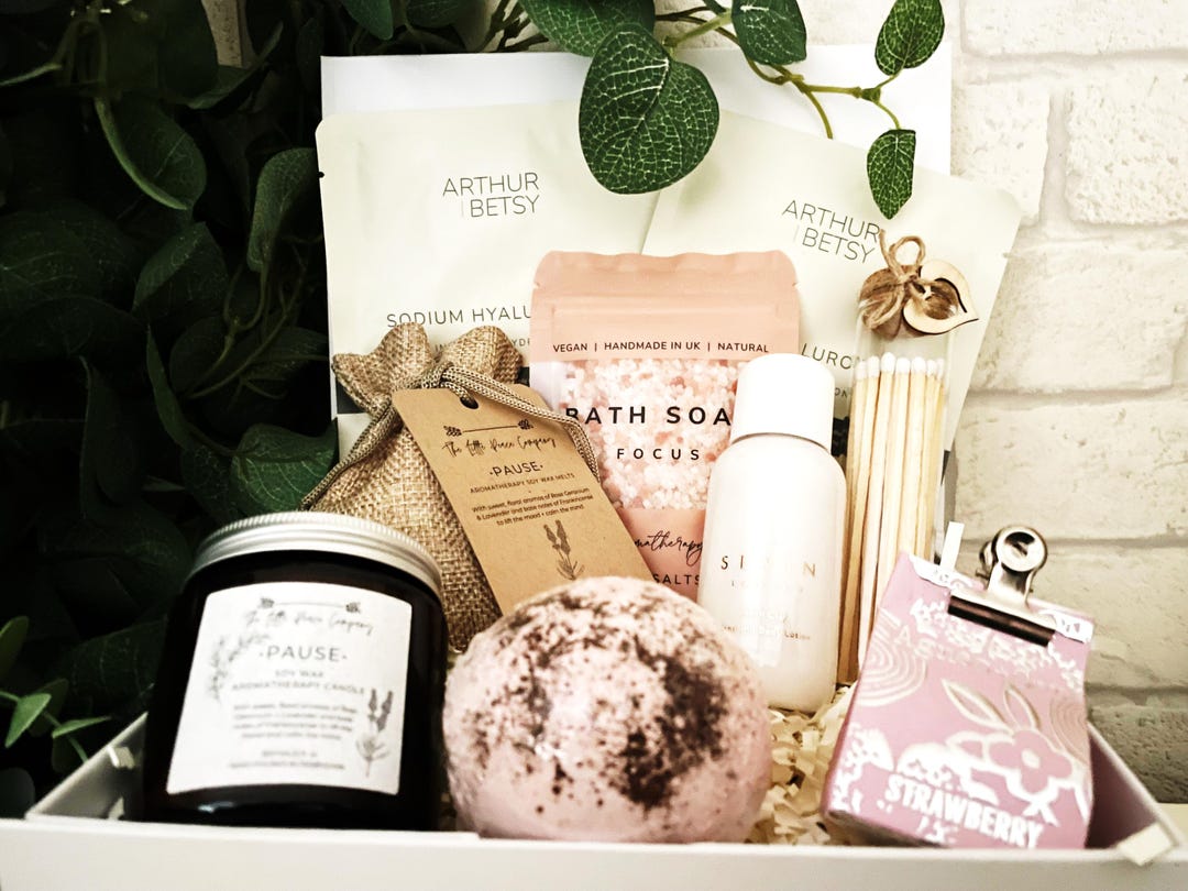 Wellbeing Gift Box Self Care Gift Aromatherapy Candle Treats Thoughtful ...