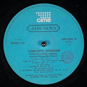 Katia Ricciarelli • Luciano Pavarotti • Al Teatro Regio Di Parma LP - Etsy