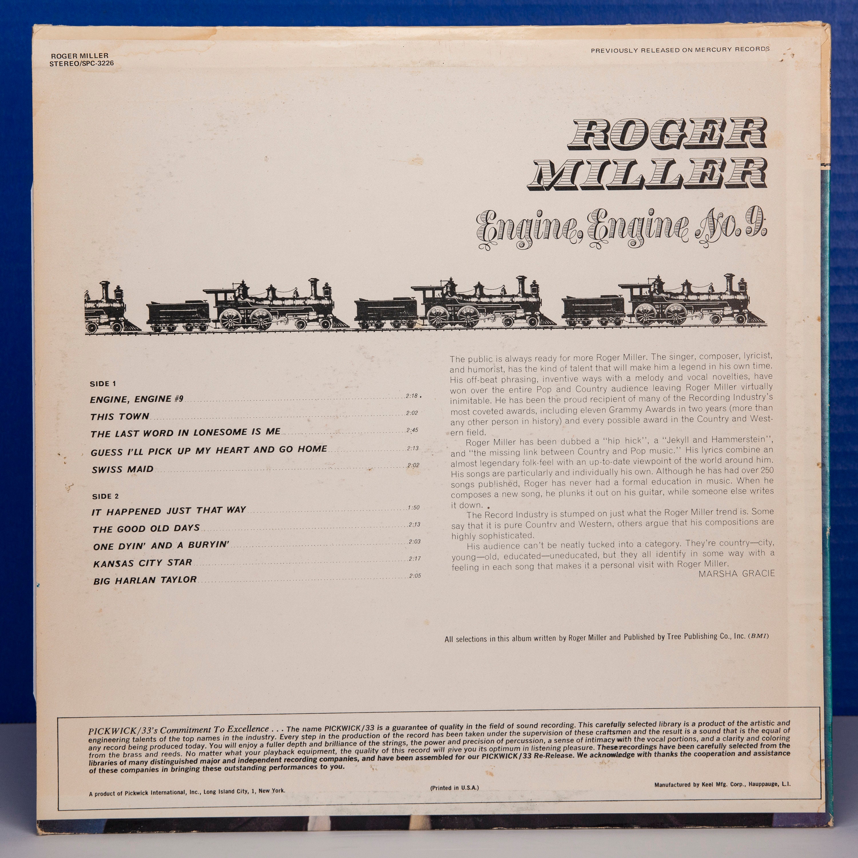 Roger Miller Engine, Engine No. 9 LP - Etsy