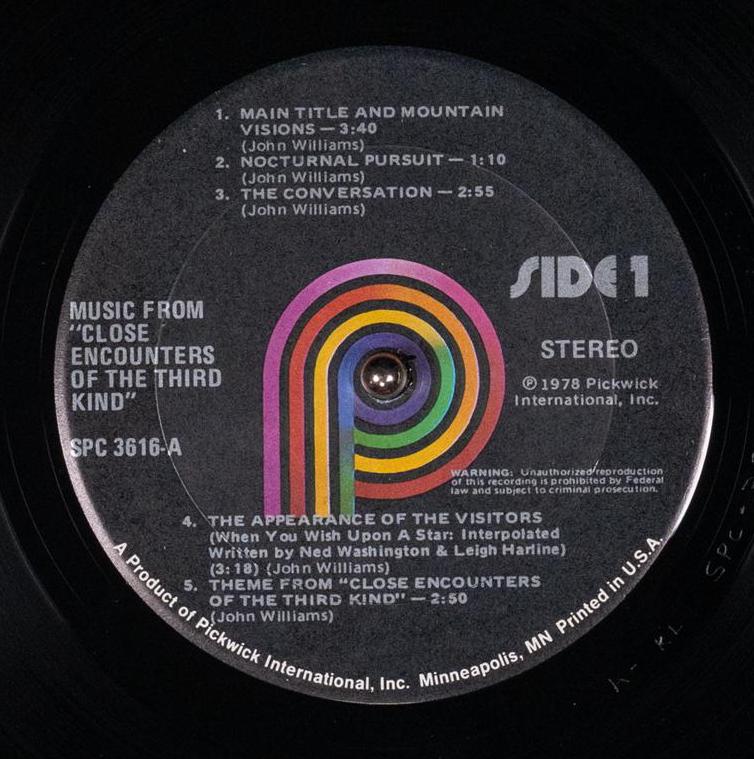 Music From Close Encounters of the Third Kind LP - Etsy