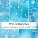 Bubbles Digital Paper Textures, Seamless Water Bubbles Texture ...