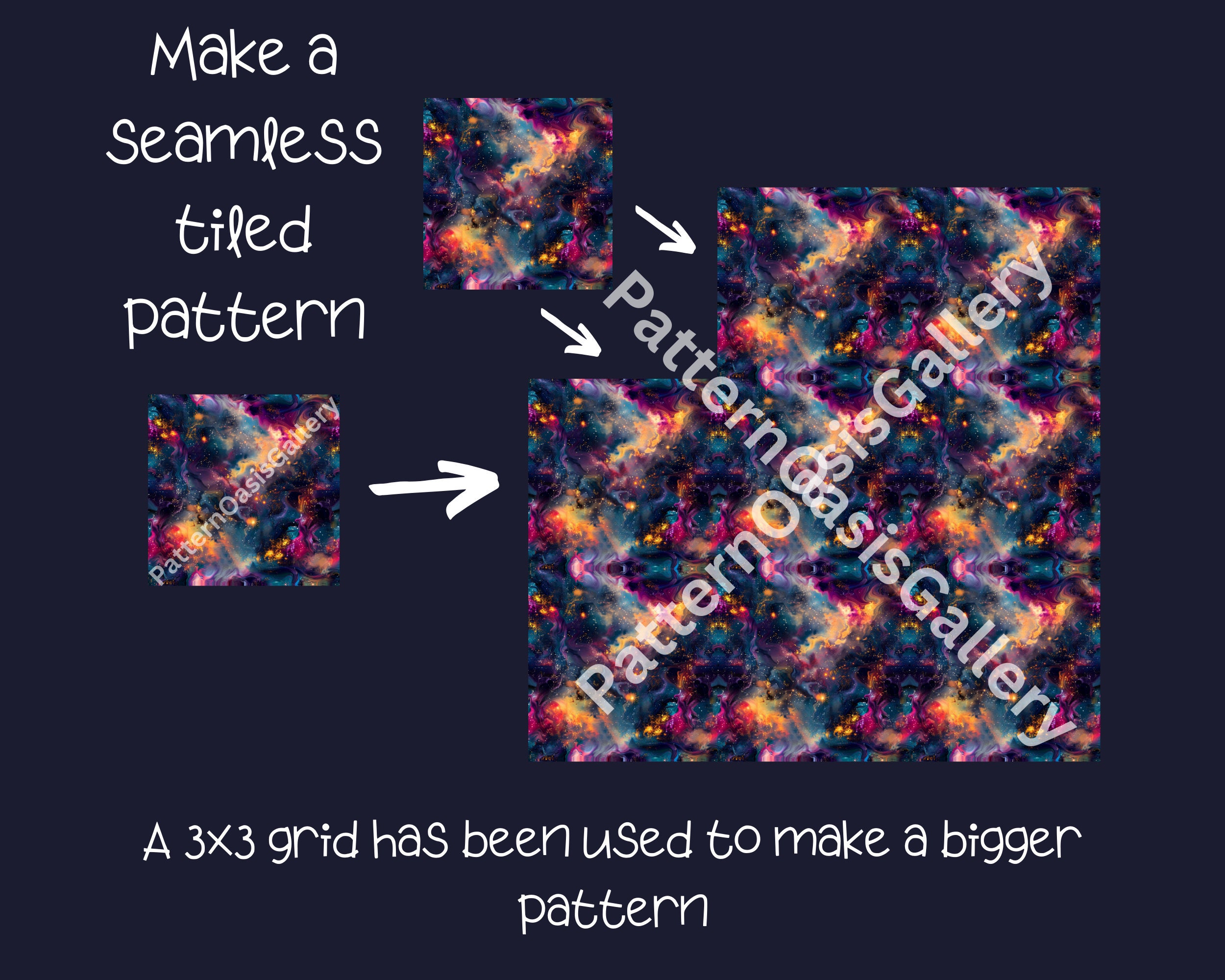 Nebulae Seamless Digital Paper, Galaxy Nebula and Star Background, 20 ...