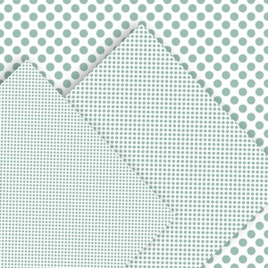 Foggy Green Polka Dot Seamless Digital Paper, 12"x12", 16 Papers, Small ...