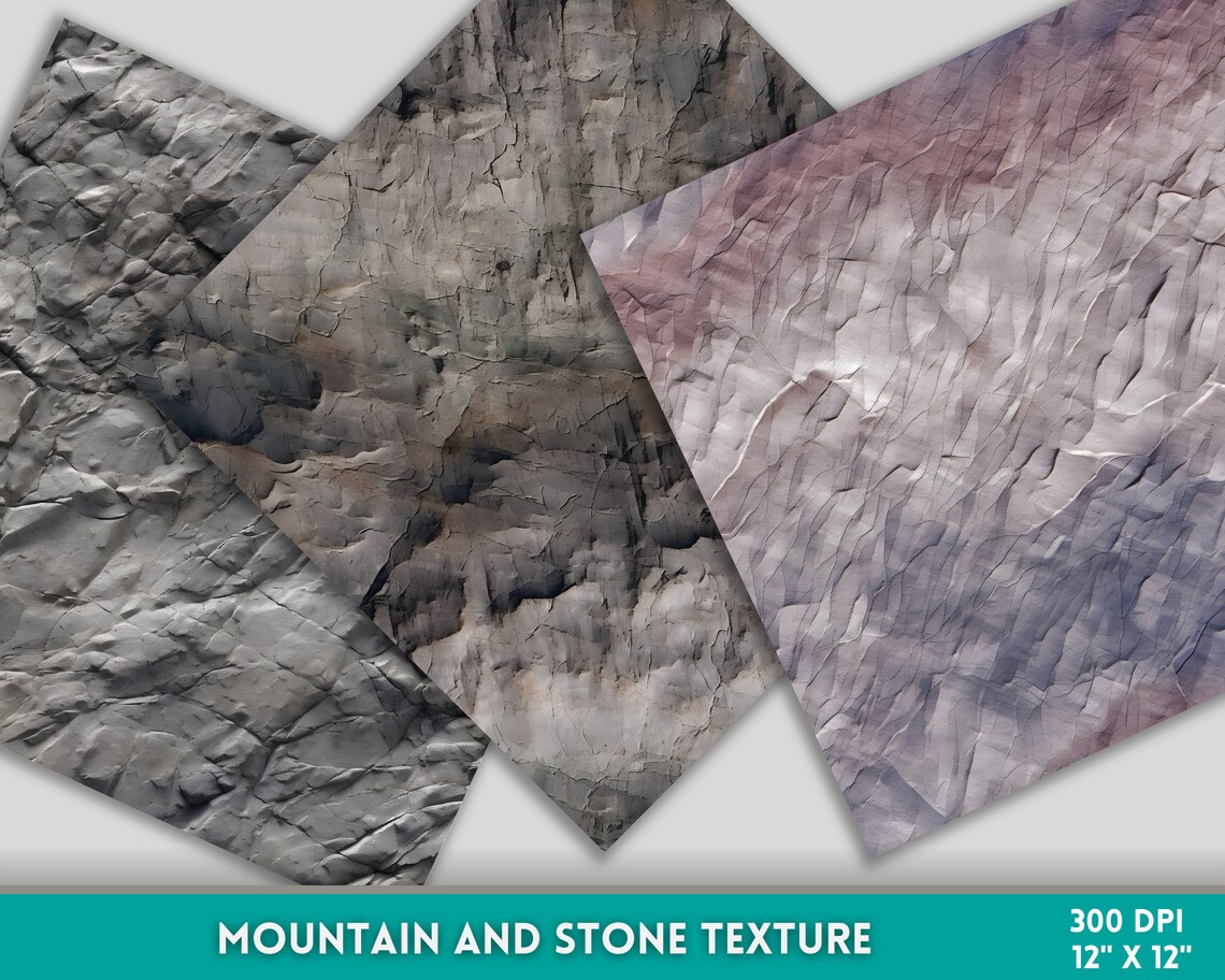 Mountain Stone Texture Seamless Digital Paper Digital Scrapbooking ...