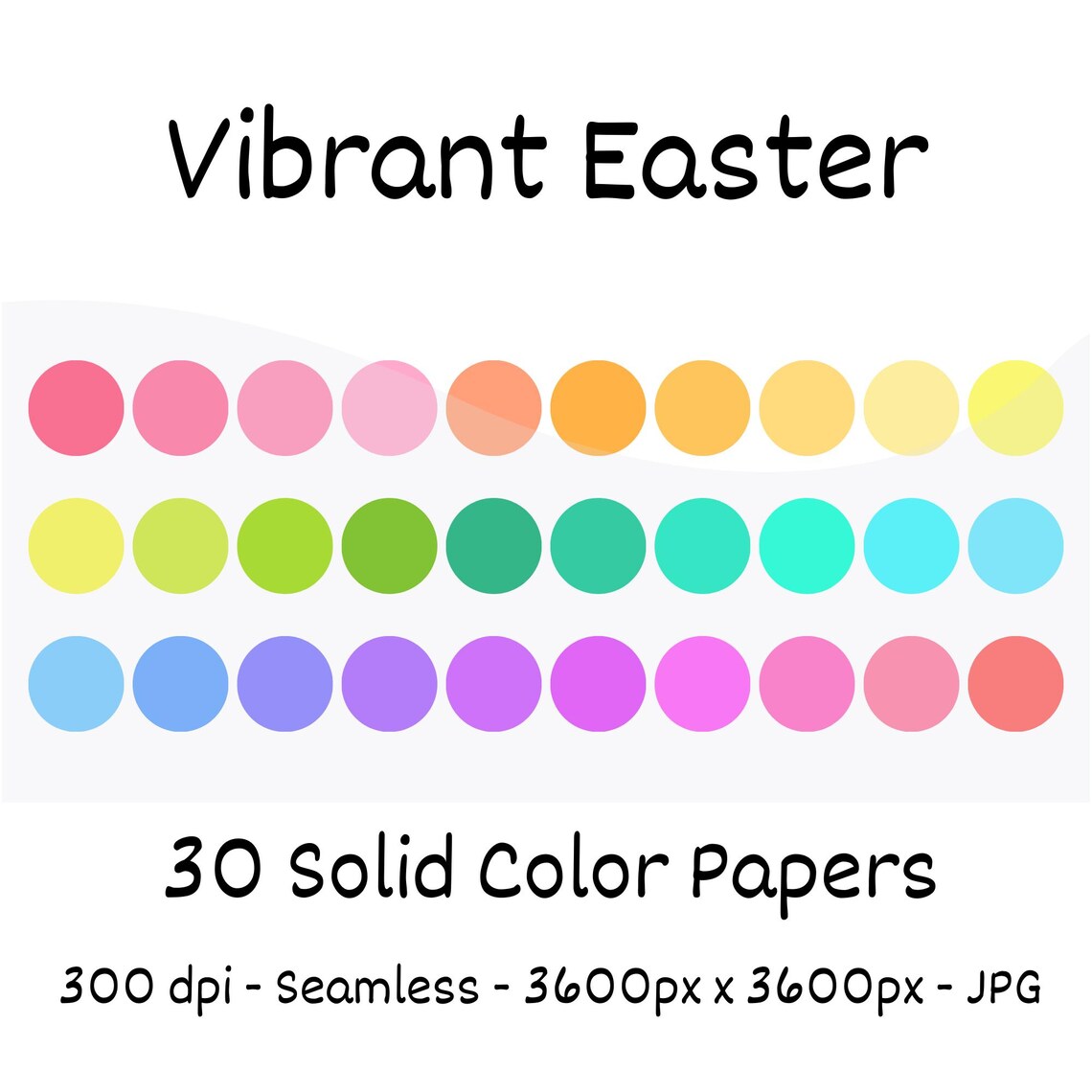 Easter Digital Paper Pack, Base Digital Paper, Printable Solid Easter ...