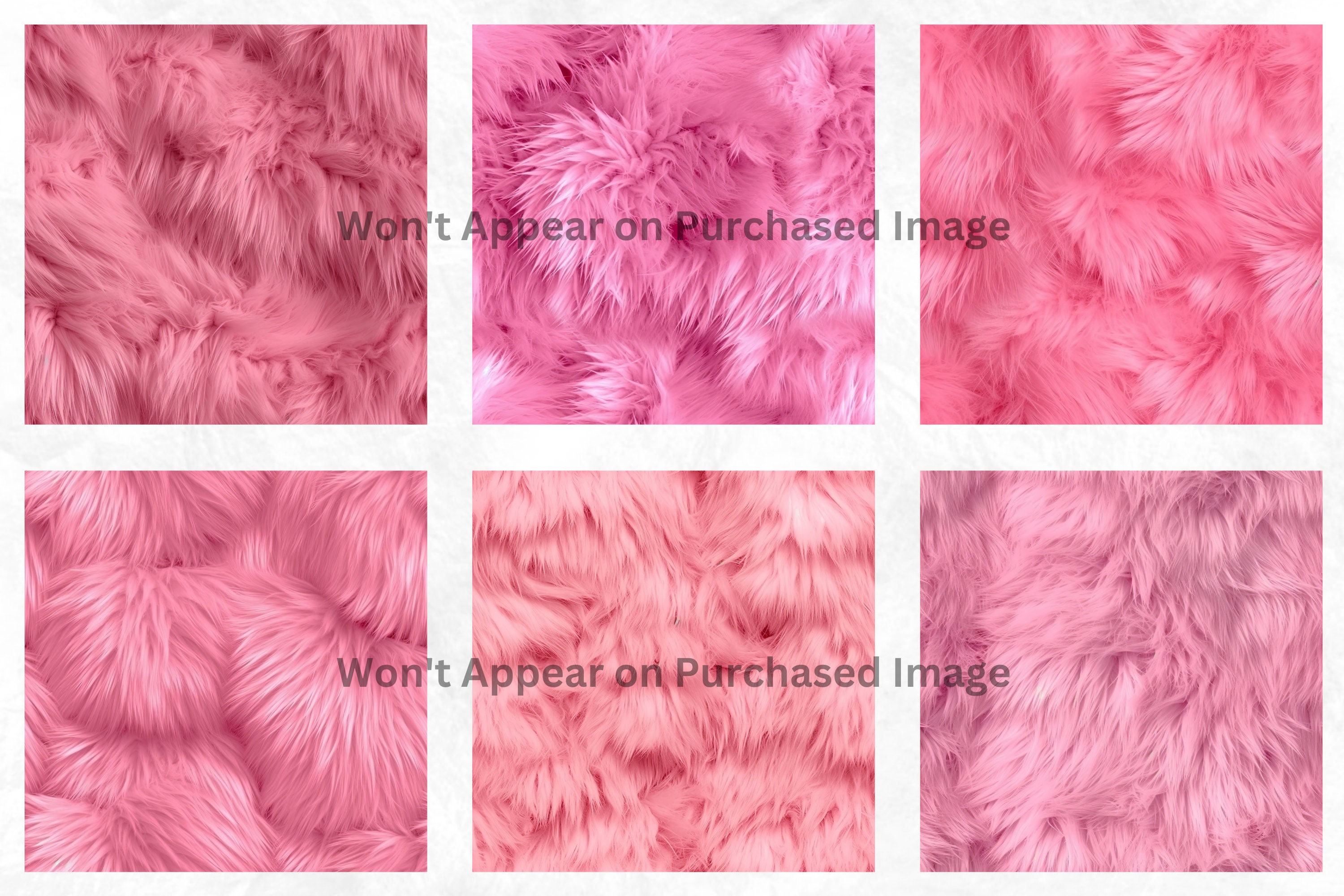 Luxury Pink Fur Digital Paper, 20 Seamless Faux Fur Textures Digital ...