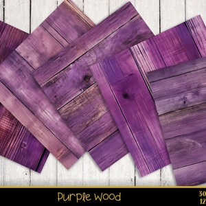 Purple Wood Textures Digital Paper, Seamless Rustic Wood Digital Paper ...