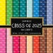 100 Colors Class of 2025 Seamless Digital Papers, Graduation Patterns ...