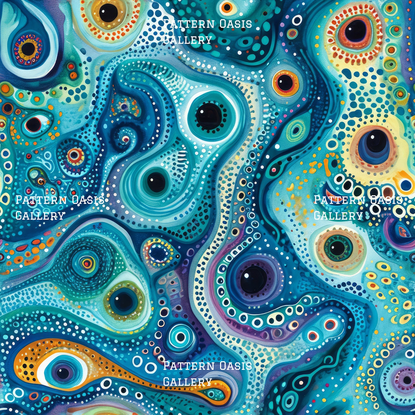 Dotted Abstract Art Seamless Digital Paper, Seamless Dot Pattern, 12 ...