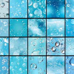 Bubbles Digital Paper Textures, Seamless Water Bubbles Texture ...