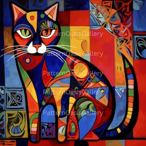 20 Picasso Cats Images, Picasso Style Cats, Cubist Cats, Pablo Picasso ...
