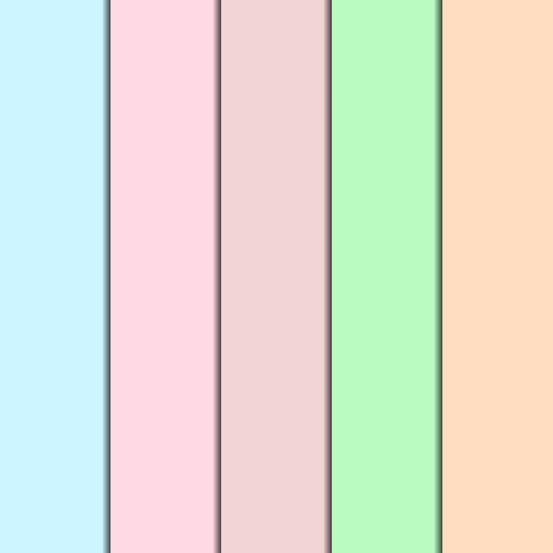 Kawaii Solid Color Digital Paper Pack, Solid Background, Base Digital ...