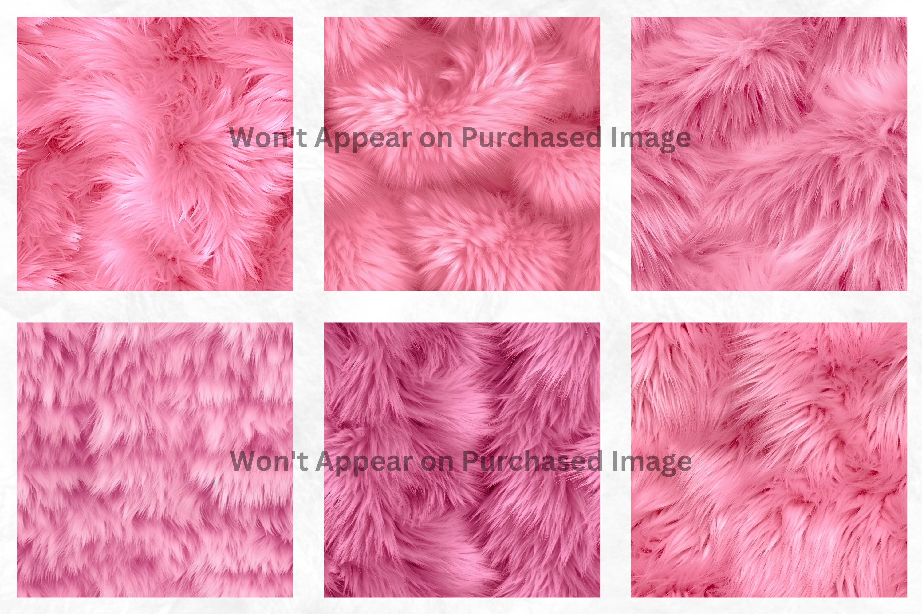 Luxury Pink Fur Digital Paper, 20 Seamless Faux Fur Textures Digital ...