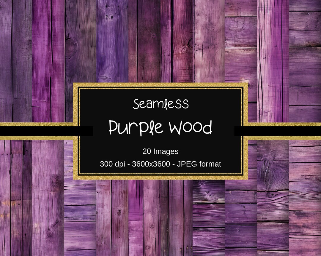 Purple Wood Textures Digital Paper, Seamless Rustic Wood Digital Paper ...