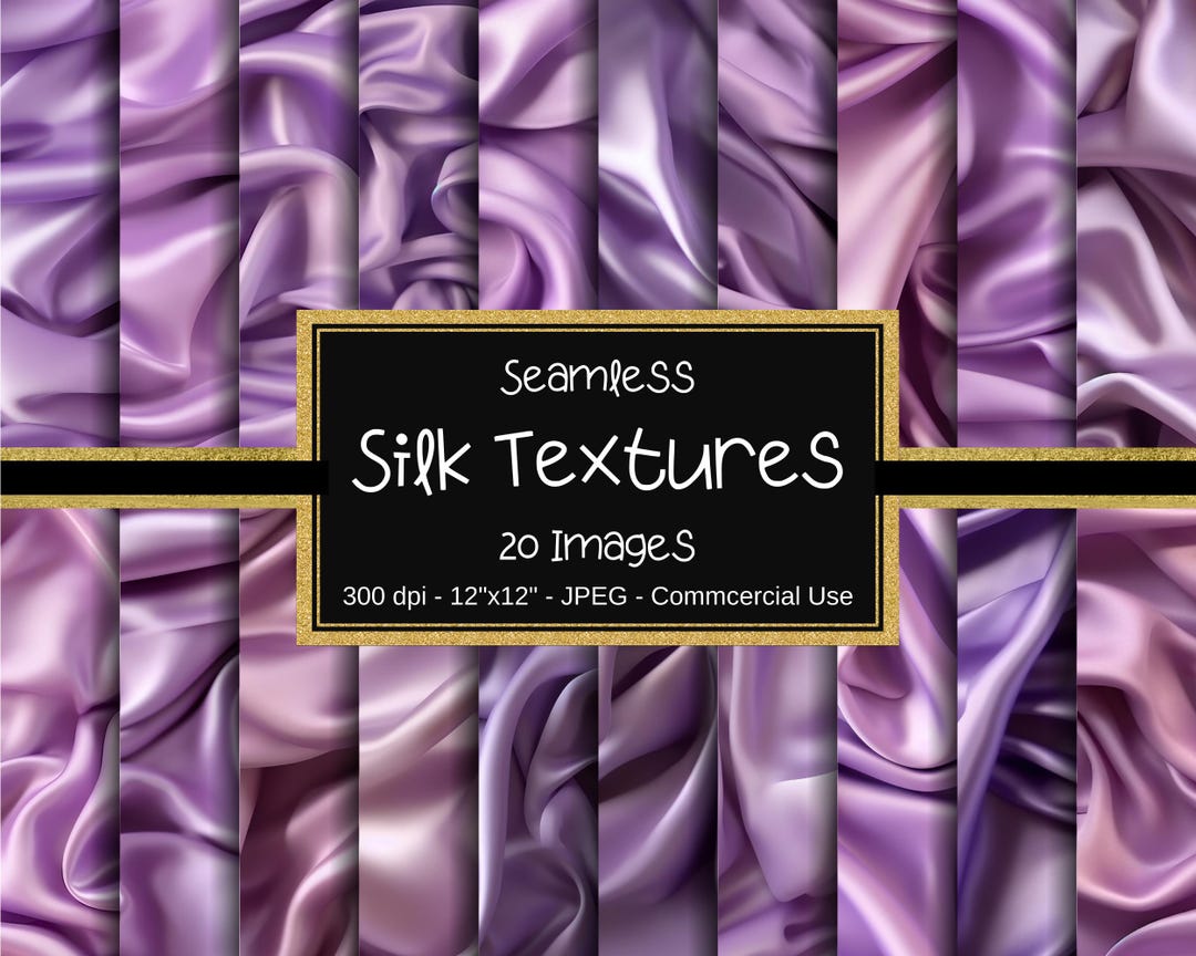 20 Satin Silk Seamless Digital Papers, Luxury Satin Textures, Silk ...