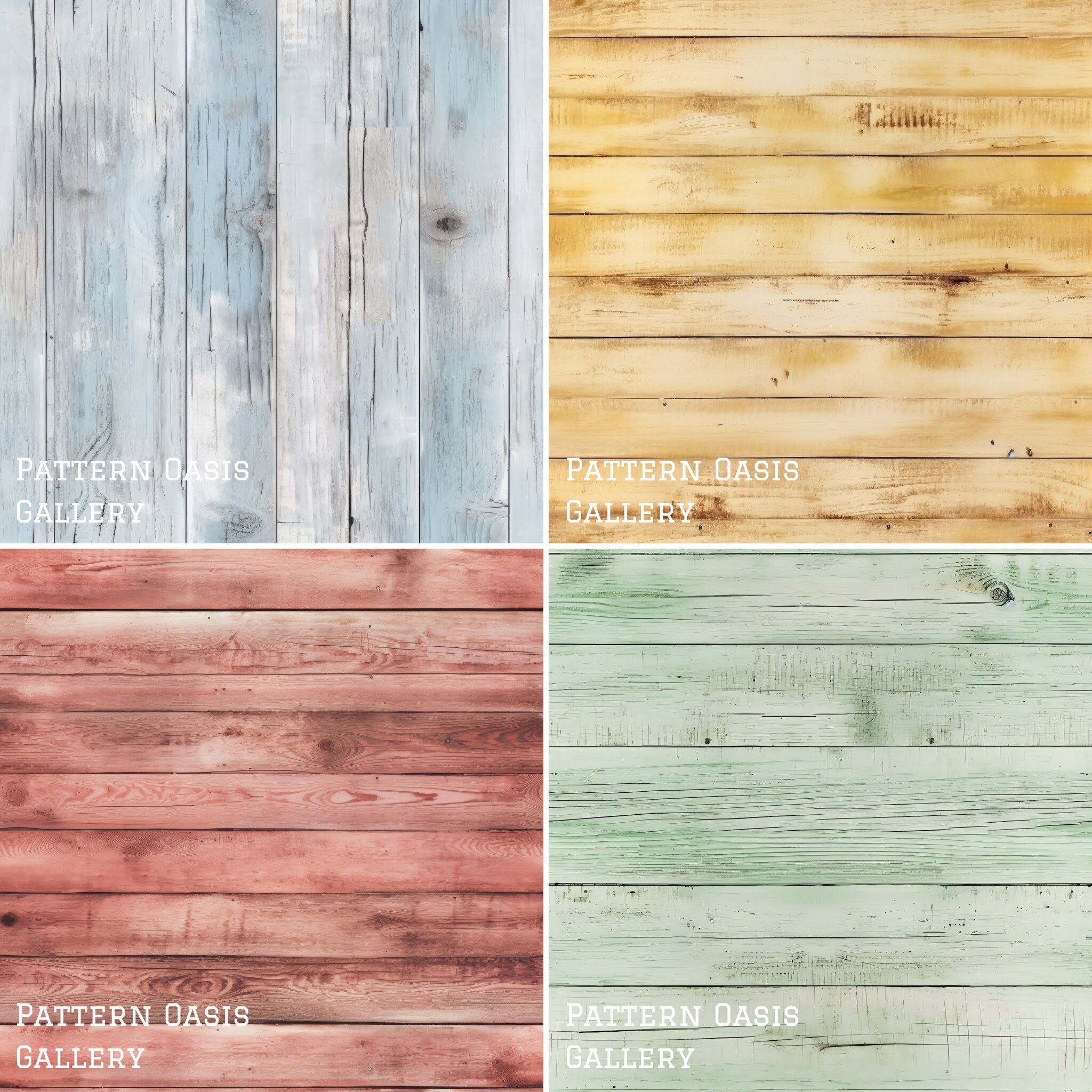 Pastel Wood Planks Textures Digital Paper, Seamless Rustic Wood Digital ...
