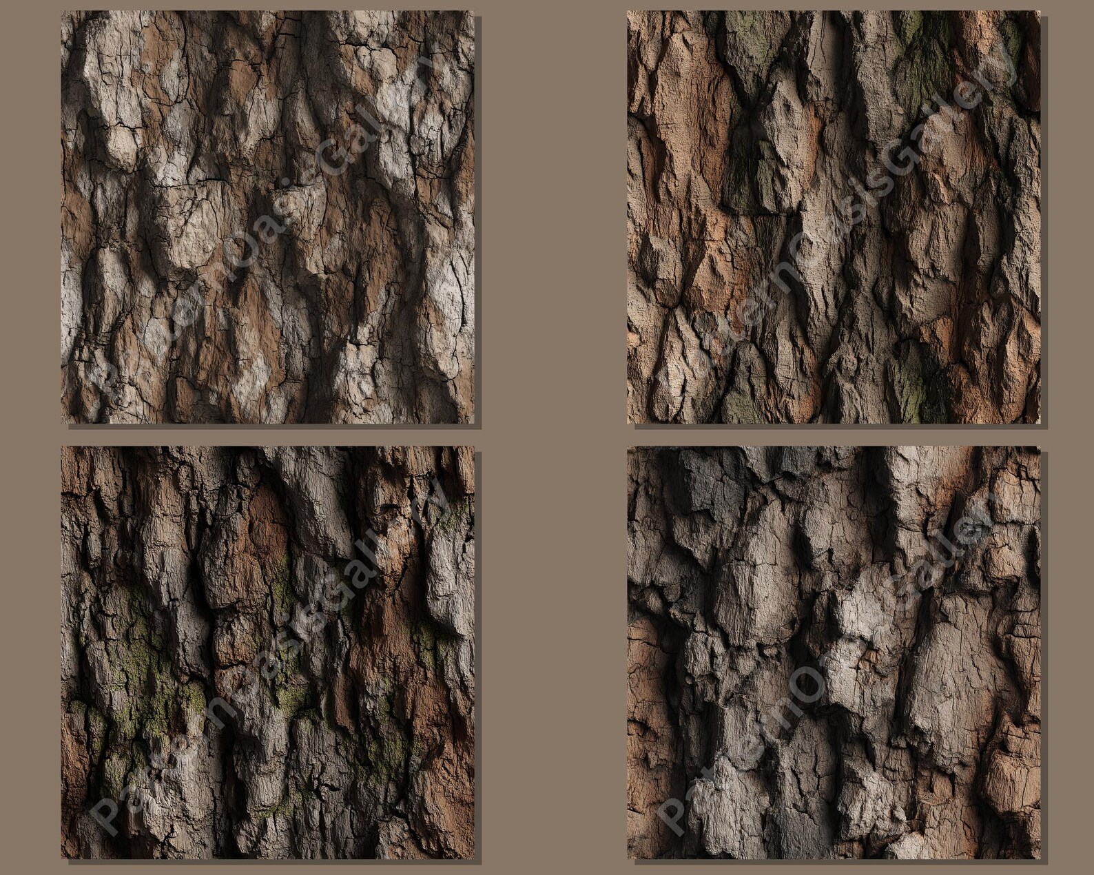 Tree Bark SEAMLESS Digital Paper, Brown Bark Background, Printable ...