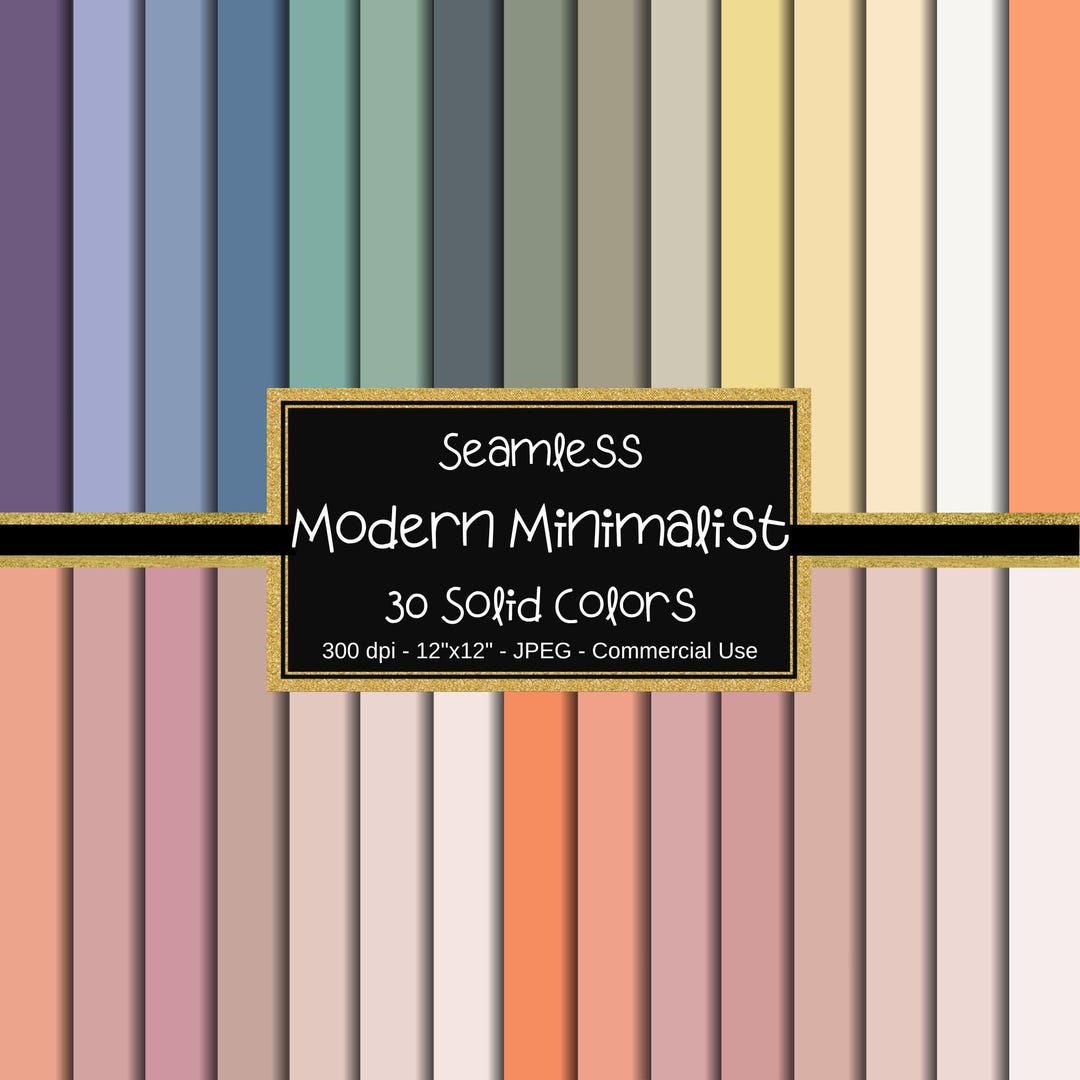 Modern Minimalist Digital Paper Pack, Base Digital Paper, Printable ...