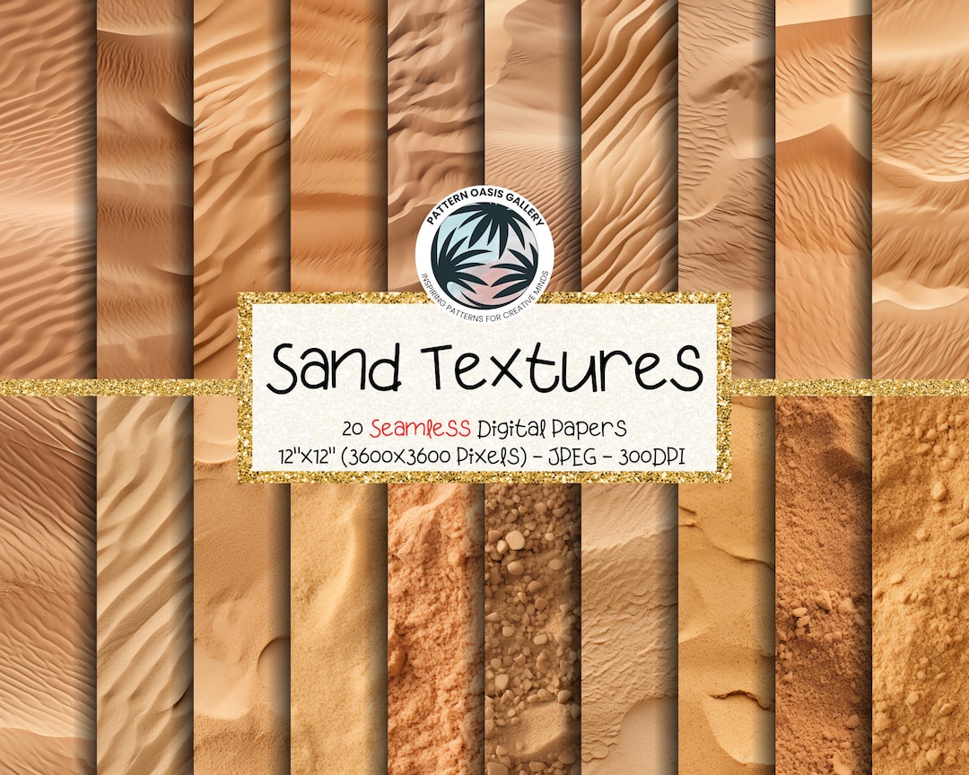 Seamless Sand Texture Digital Paper, Scrapbooking Backgrounds (digital ...