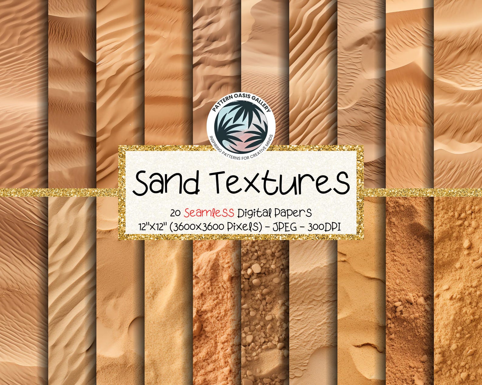 Seamless Sand Texture Digital Paper, Scrapbooking Backgrounds (digital ...