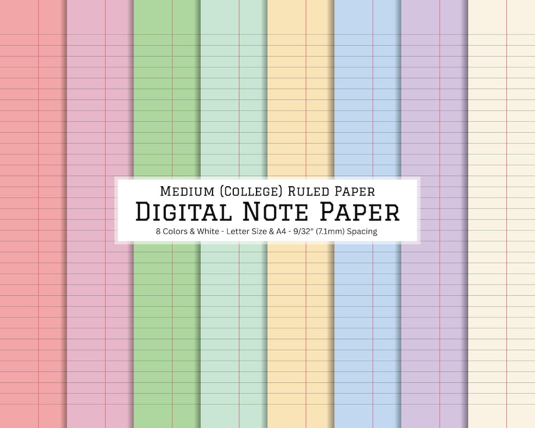 Digital Note Paper Bundle, Pastel Christmas Note Paper, Digital Note ...