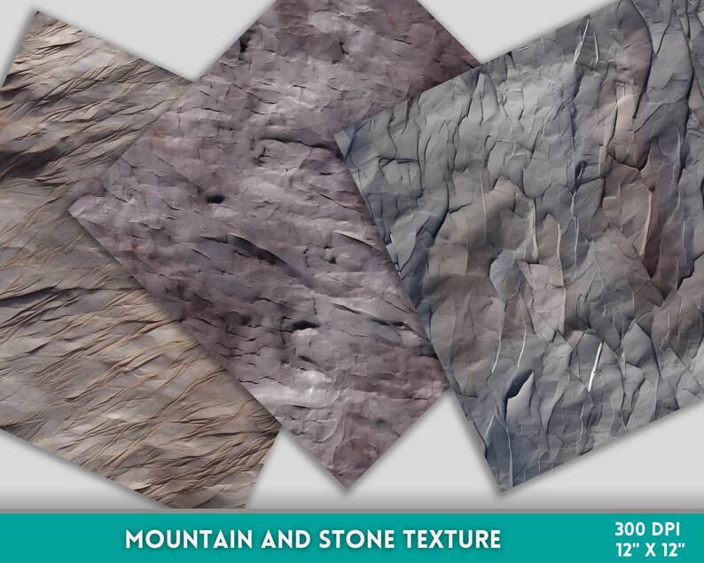 Mountain Stone Texture Seamless Digital Paper Digital Scrapbooking ...