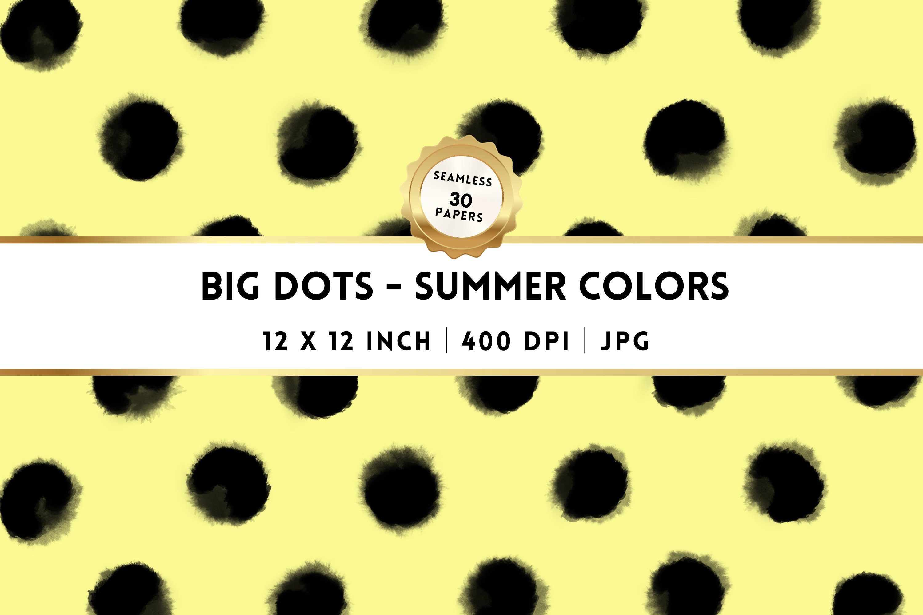 30 Big Dots Summer Colors, Instant Download, Vibrant Colors ...