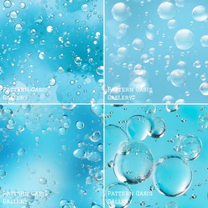 Bubbles Digital Paper Textures, Seamless Water Bubbles Texture ...