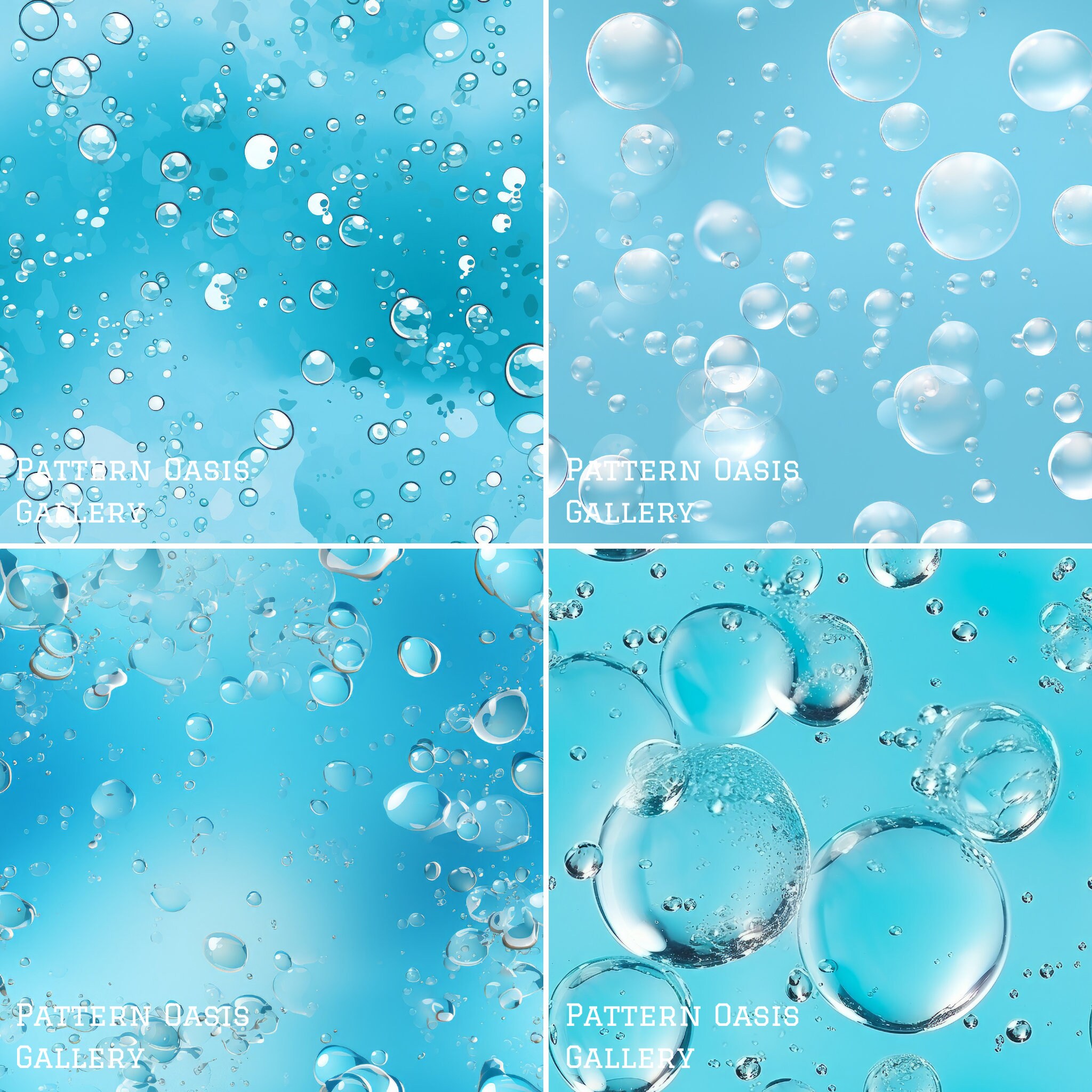 Bubbles Digital Paper Textures Seamless Water Bubbles - Etsy