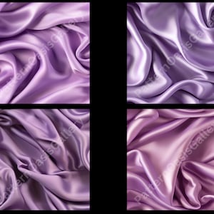 Purple Satin Silk Textures, Seamless Digital Paper (digital Download ...
