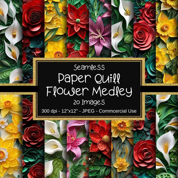 Quilled Flowers - Etsy