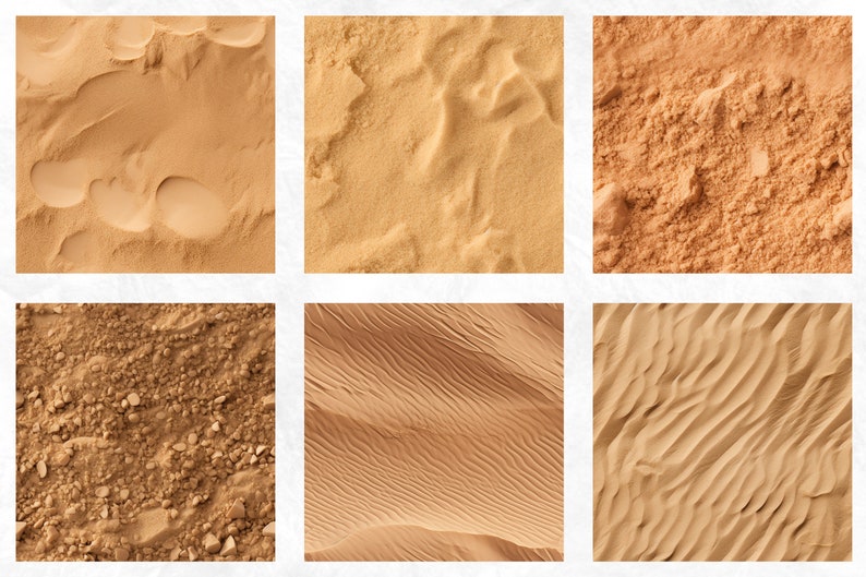 Seamless Sand Texture Digital Paper, Desert Sand Textures, Sand ...