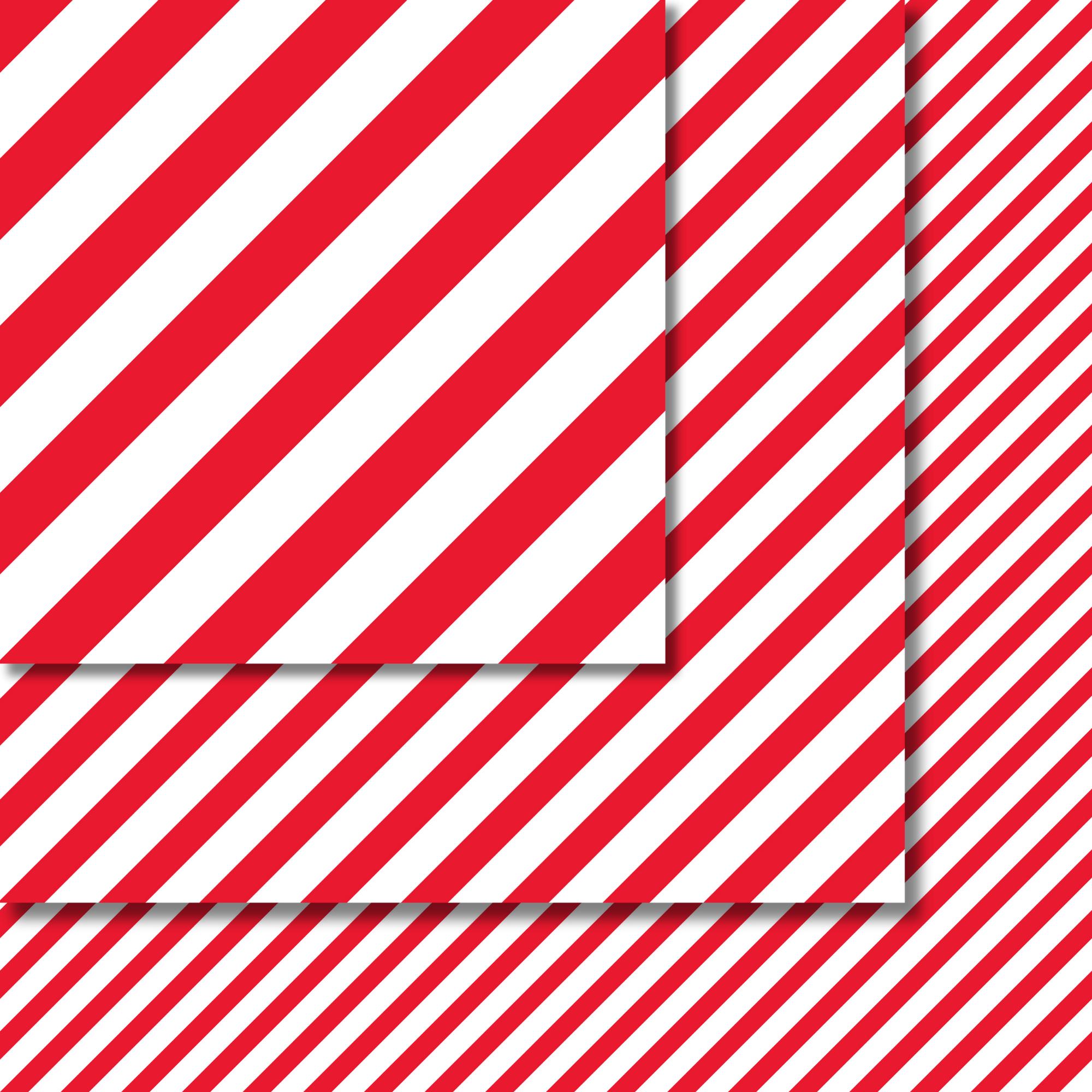 Red & White Seamless Striped Digital Paper, Striped Paper, 16 Stripes ...
