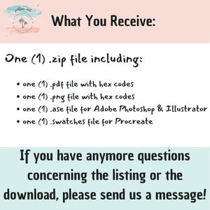 Muted Rainbow Digital Color Palette, iPad Procreate, Adobe Photoshop ...