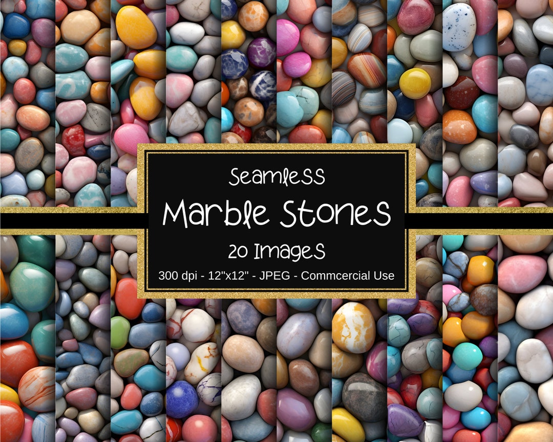 Seamless Marble Stones Patterns - Instant Download, Commercial Use ...