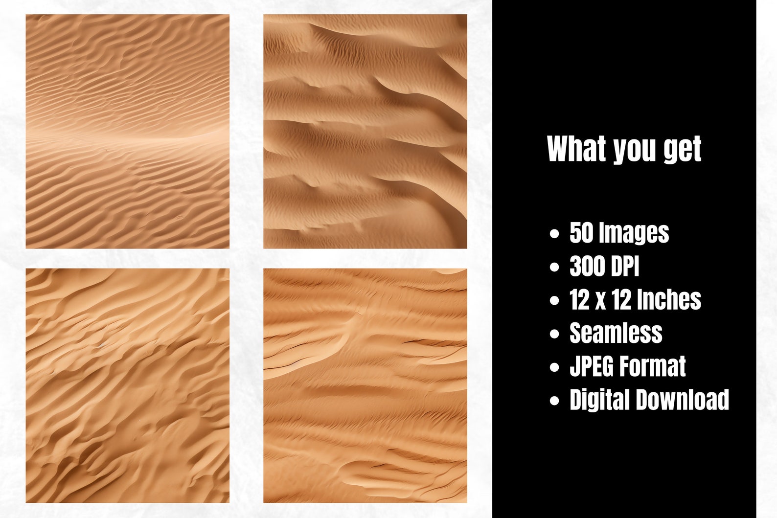 Seamless Sand Texture Digital Paper, Desert Sand Textures, Sand ...