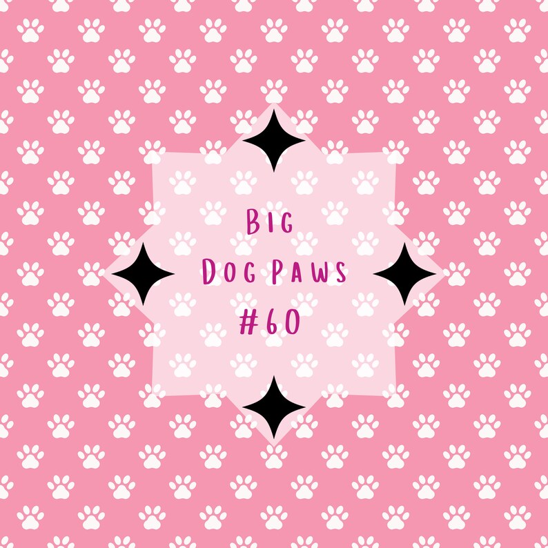 100 Colors Paw Print Digital Paper Pack Pattern 3, Printable Puppy Dog ...