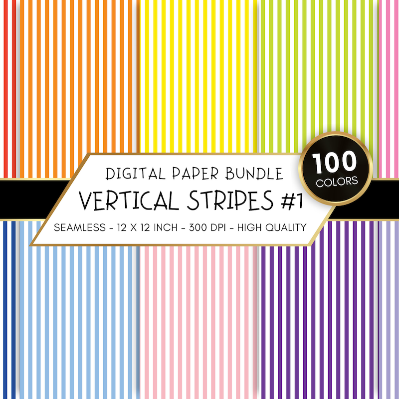 Stripe Digital Paper - Etsy