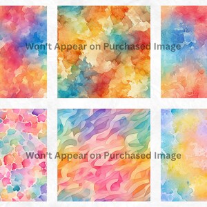 Rainbow Paper Seamless Patterns, Rainbow Texture Digital Paper ...