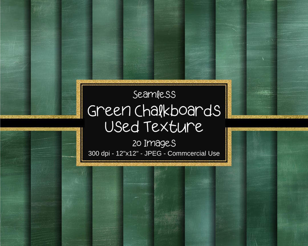 Chalkboard Seamless Digital Paper, Green Chalkboards Seamless Patterns ...