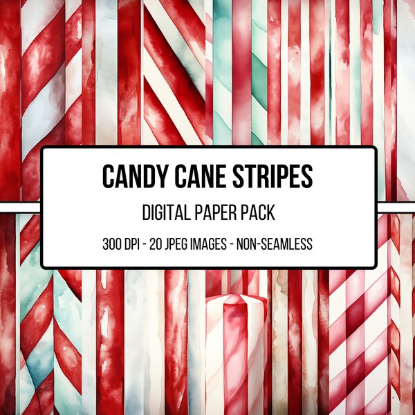 Stripe Digital Paper - Etsy
