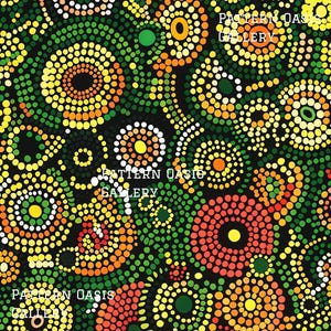 Dotted Circles Seamless Digital Paper, Seamless Circles Pattern, Dot ...