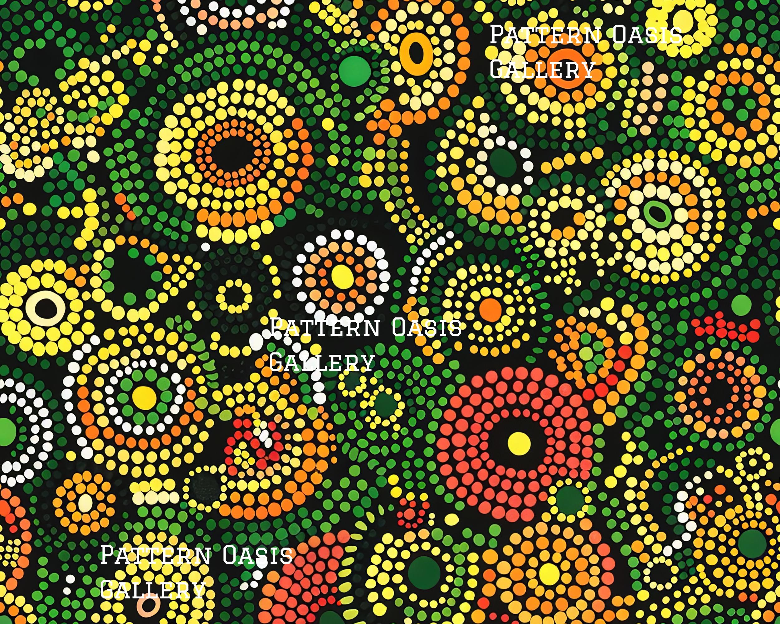 Dotted Circles Seamless Digital Paper, Seamless Circles Pattern, Dot ...