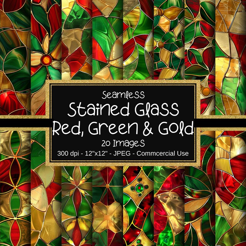 Gold Stained Glass Background - Etsy