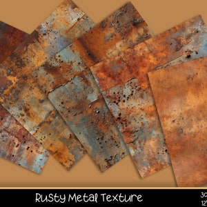 Rusty Metal Texture – 20 Seamless Digital Papers (commercial Use) - Etsy