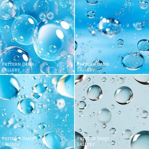 Bubbles Digital Paper Textures, Seamless Water Bubbles Texture ...