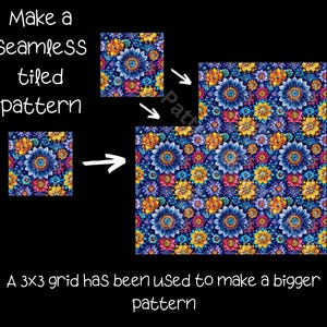 Colorful Mandala SEAMLESS Patterns, Floral Mandala Digital Papers ...