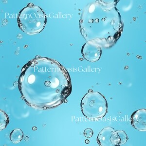 Bubbles Digital Paper Textures, Seamless Water Bubbles Texture ...