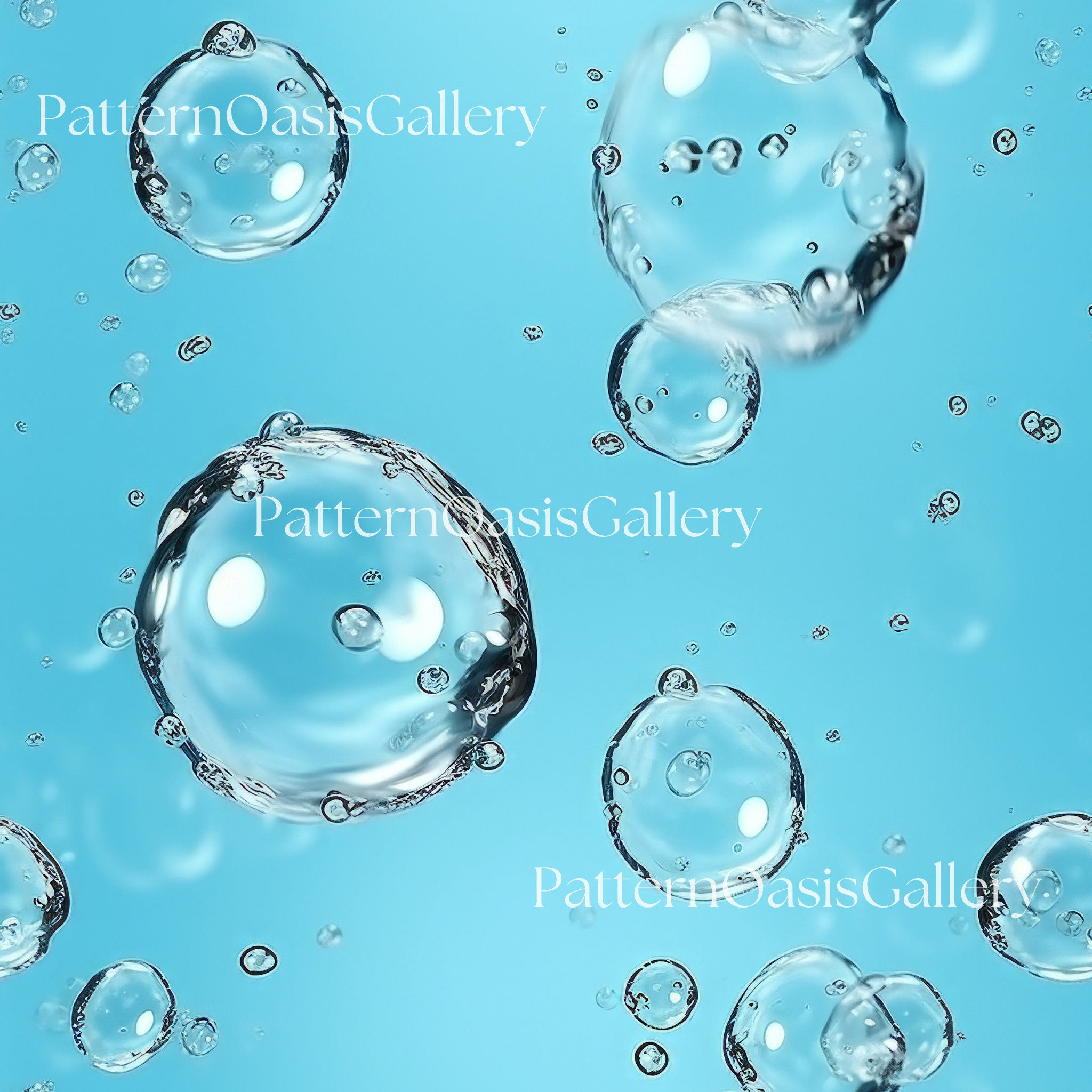 Bubbles Digital Paper Textures Seamless Water Bubbles - Etsy